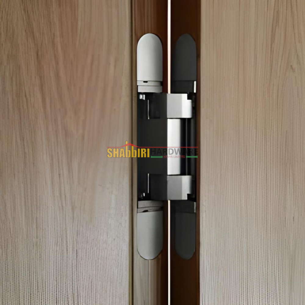 3D Invisible Adjustable Hinges Satin Nickel in Kenya | Shabbiri Hardware