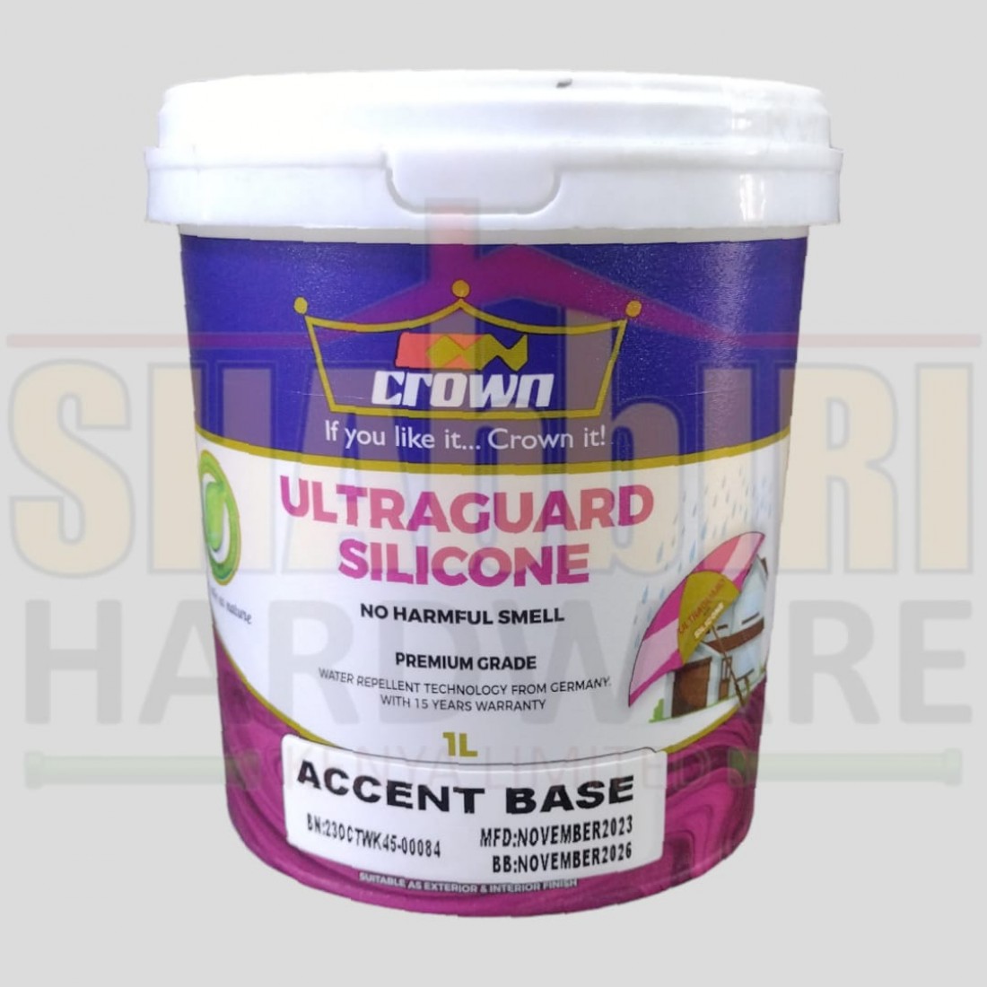 CROWN Permacote ULTRAGUARD 1L – Rain-Proof Paint | Shabbiri Hardware Kenya