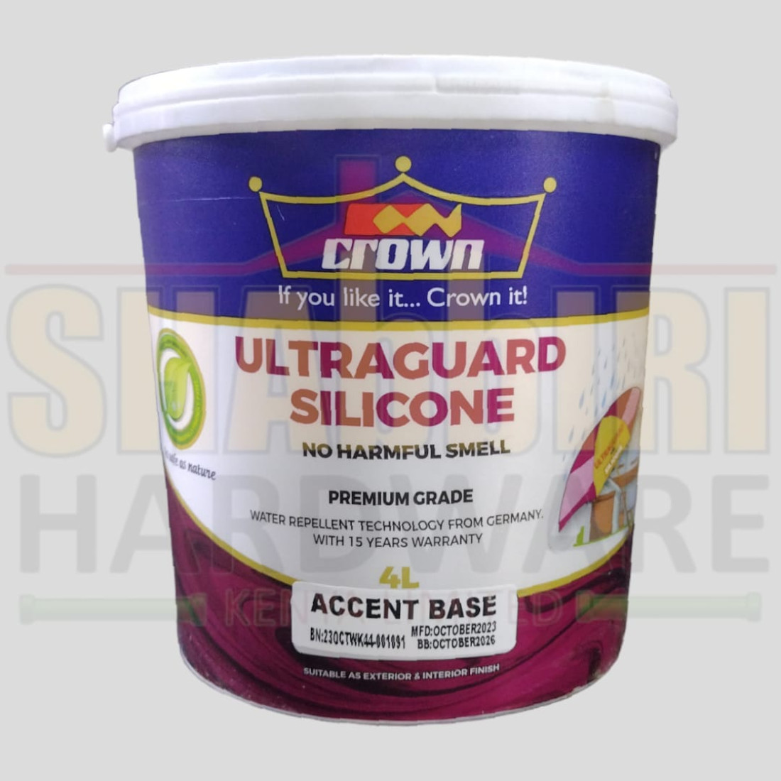 CROWN Permacote ULTRAGUARD Rain-Proof SILICONE PAINT 4LTR – Best Price ...
