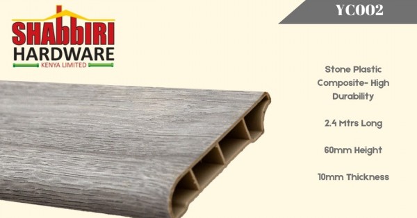 SPC Skirting YC002 – Waterproof Wall Skirting | Shabbiri Hardware Kenya