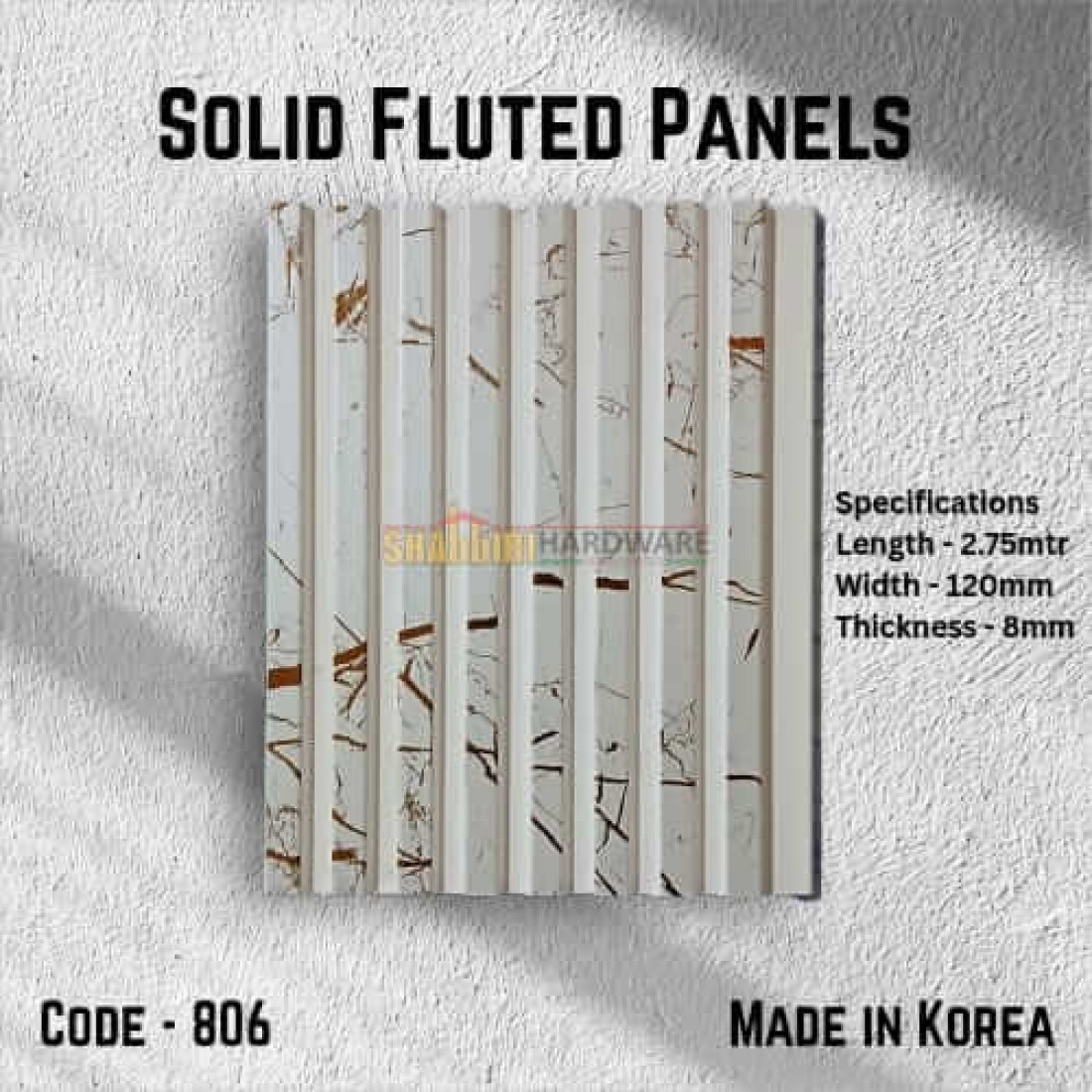 Gold Marble Mini Groove Fluted Wall Panels – Made in Korea | Shabbiri ...