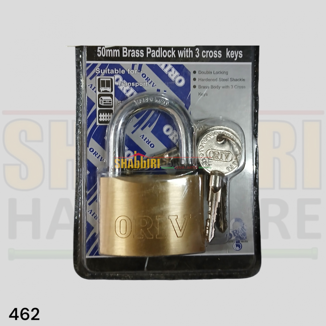 50mm Oriv Padlock 462 | Cylinder Disc Key