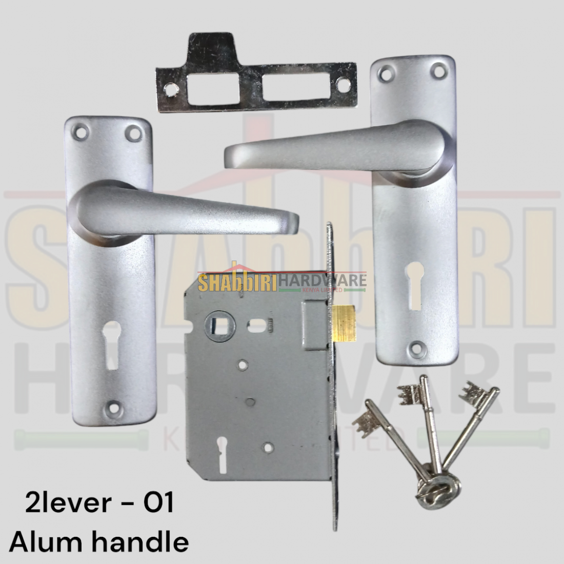 ORIV 2L Mortice Lock Aluminium Handle in Kenya | Shabbiri Hardware