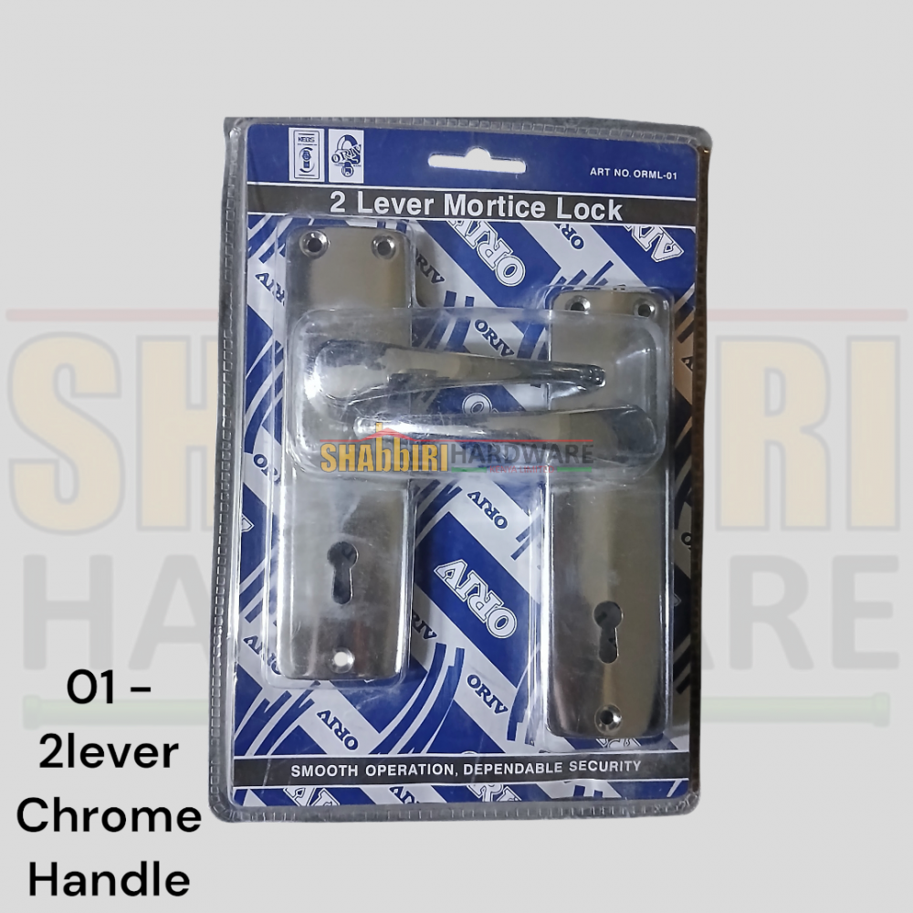 ORIV 2L Mortice Lock – Chrome Handle | Modern Secure Lock – Shabbiri ...