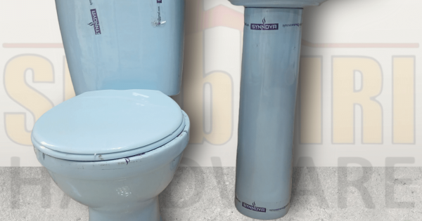 Blue Close Couple Toilet Set – Stylish & Durable | Shabbiri Hardware
